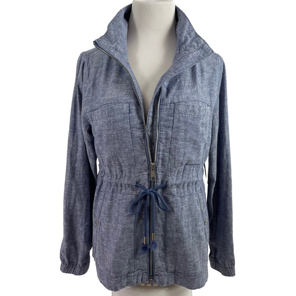 Old Navy | Jackets & Coats | Nwt Chambray Linen Blend Field Jacket | Poshmark
